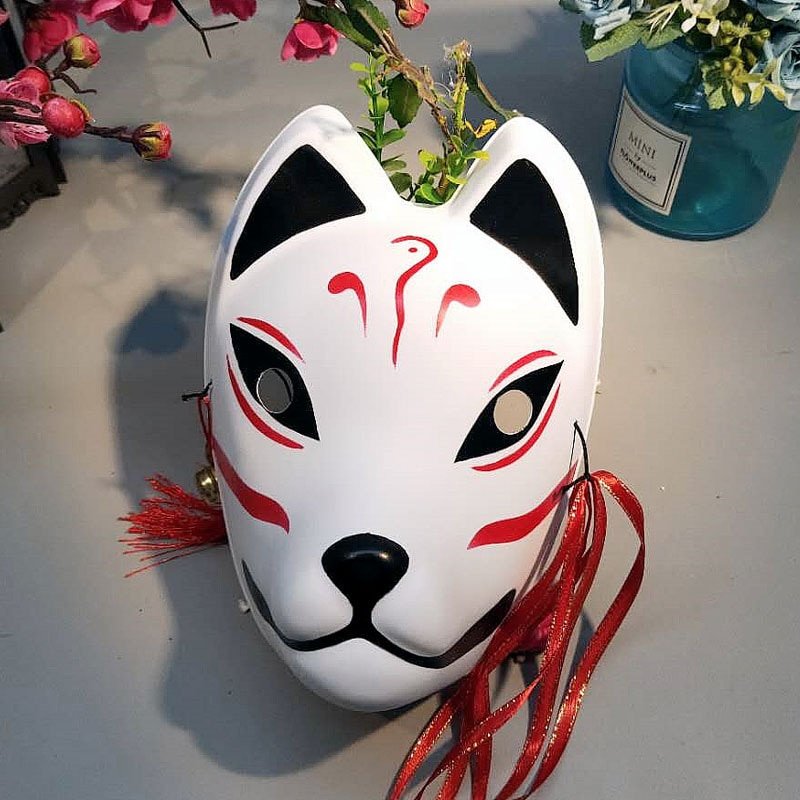 Hand Painted Fox Mask [Best Price] – Kabuki Masks
